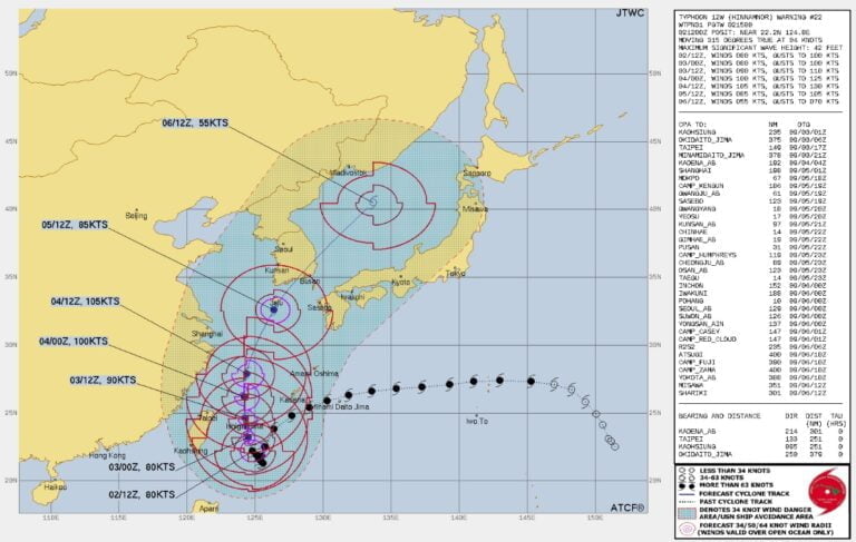 Super Typhoon “Hinnamnor” devours Tropical Depression “Gardo” - to ...