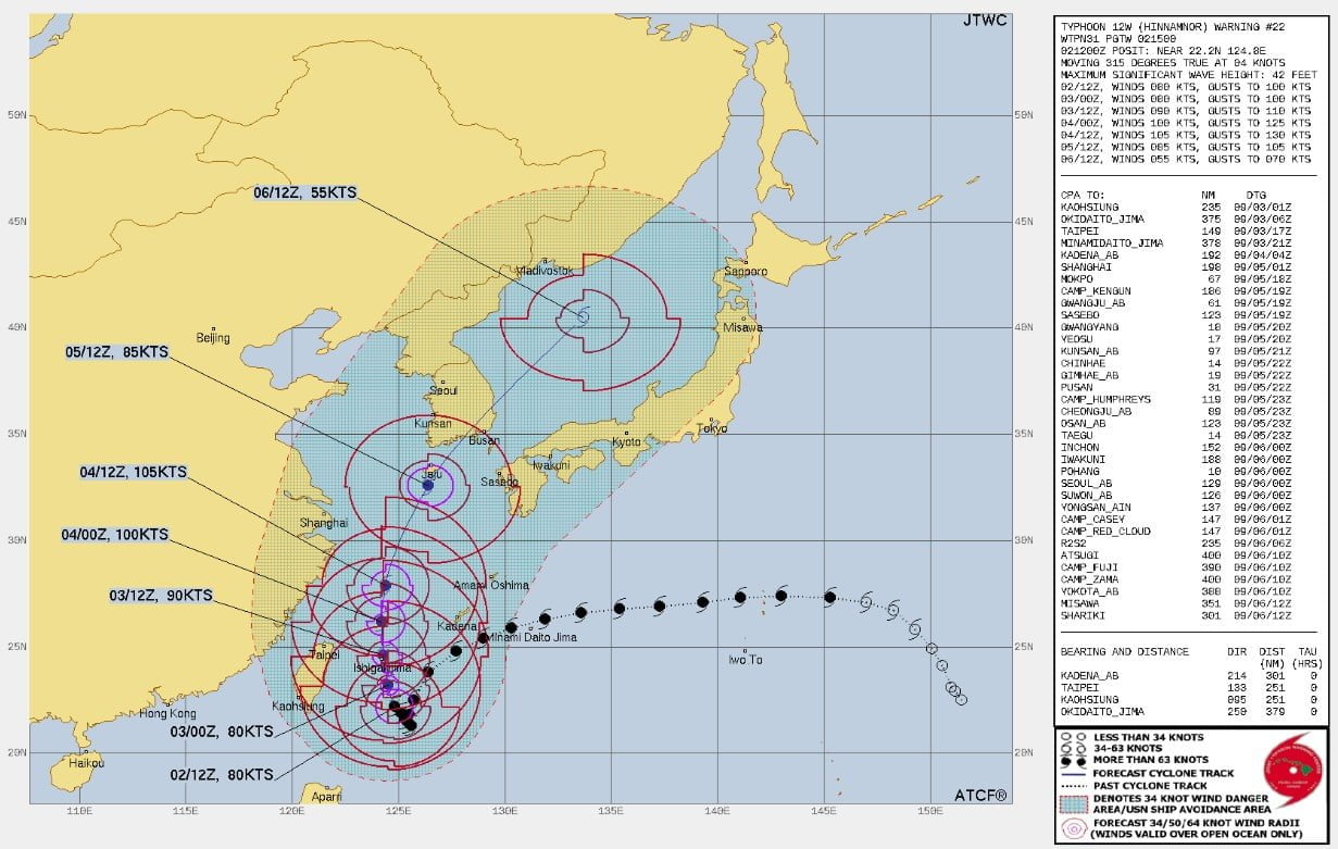 Super Typhoon “Hinnamnor” devours Tropical Depression “Gardo” - to ...