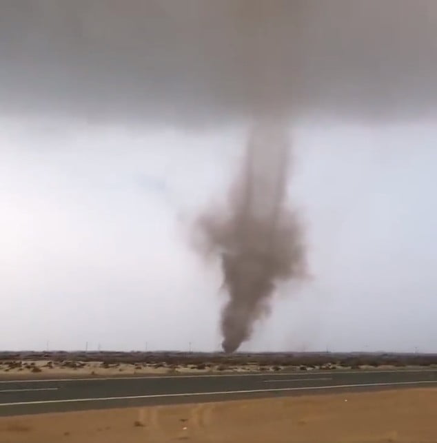Tornado over Jazan, Saudi Arabia - The Watchers