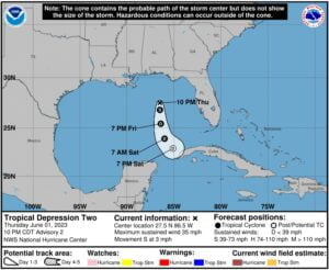 Tropical Depression 2 forms in the Gulf of Mexico - The Watchers
