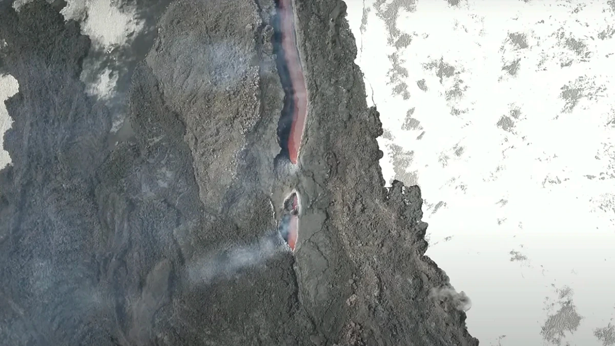 Drone footage captures ephemeral vent and expanding lava field at Mount ...