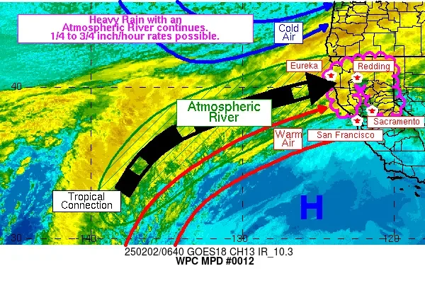 Atmospheric river brings renewed threat of debris flows and flash ...