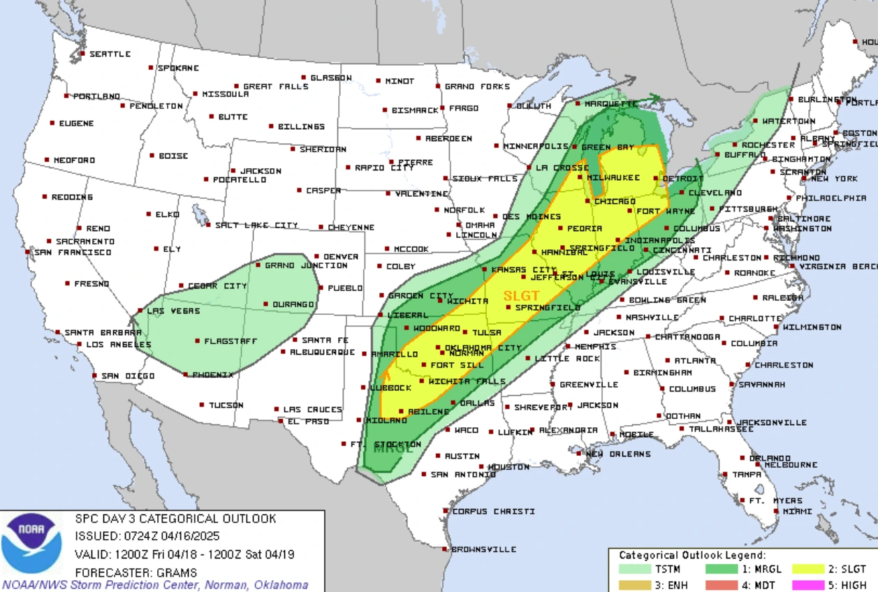 Nearly 40 million brace for severe weather from Great Lakes to Southern ...