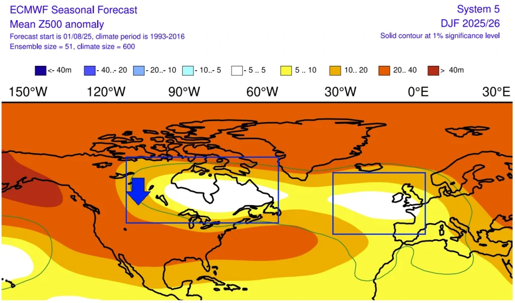 Weak La Niña and disrupted vortex forecast to bring colder 2025/26 ...