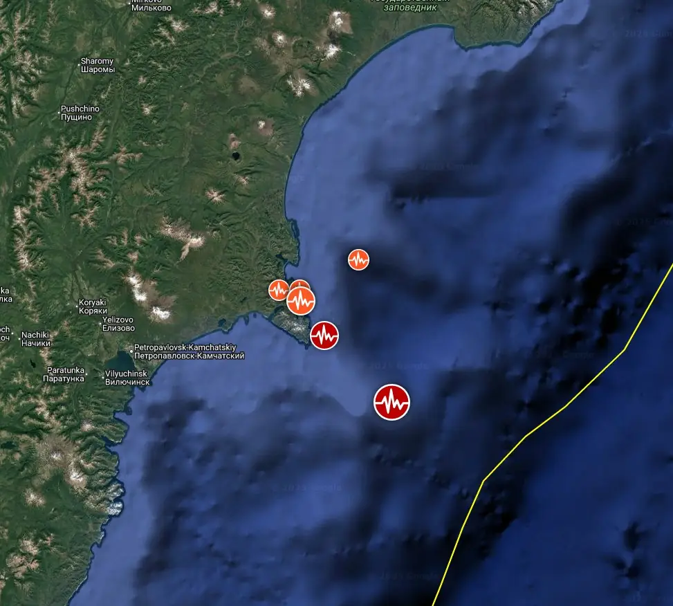 Shallow M6.0 earthquake hits near the coast of Kamchatka, Russia - The ...