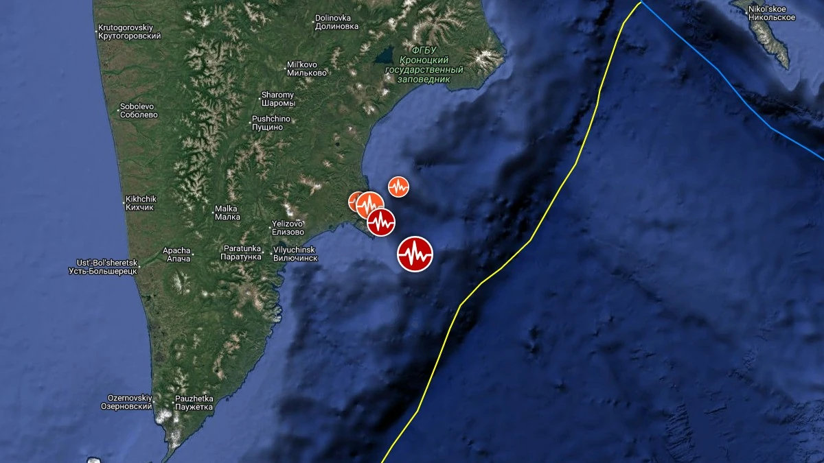 Shallow M6.0 earthquake hits near the coast of Kamchatka, Russia - The ...