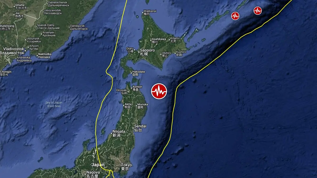 Major M7.4 earthquake hits near east coast of Honshu, Japan, tsunami ...